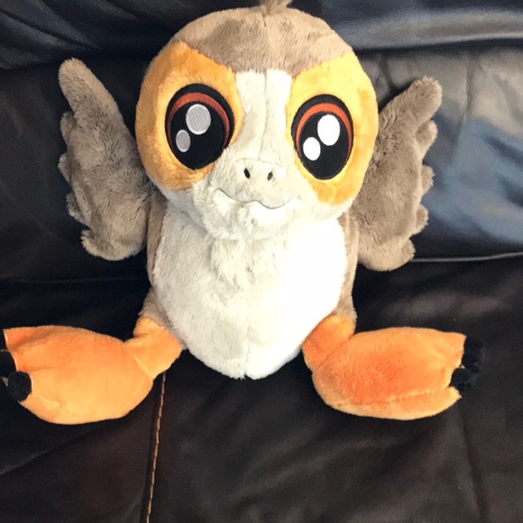 Disney | Toys | Disney Star Wars Big Feet Porg The Owl Plush Stuffed ...